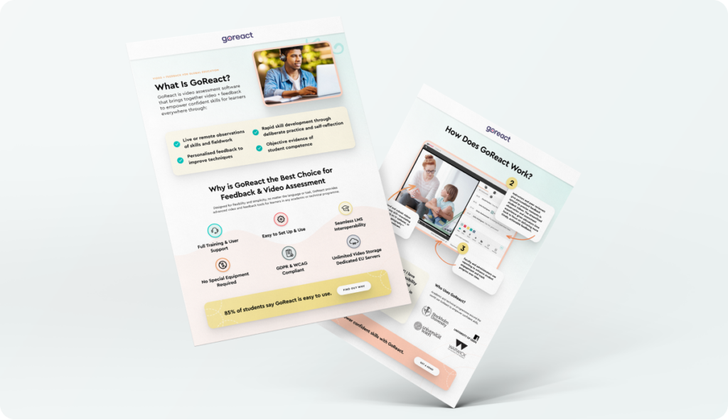 GoReact for Any Skill You Teach - Video Assessment For Skill ...